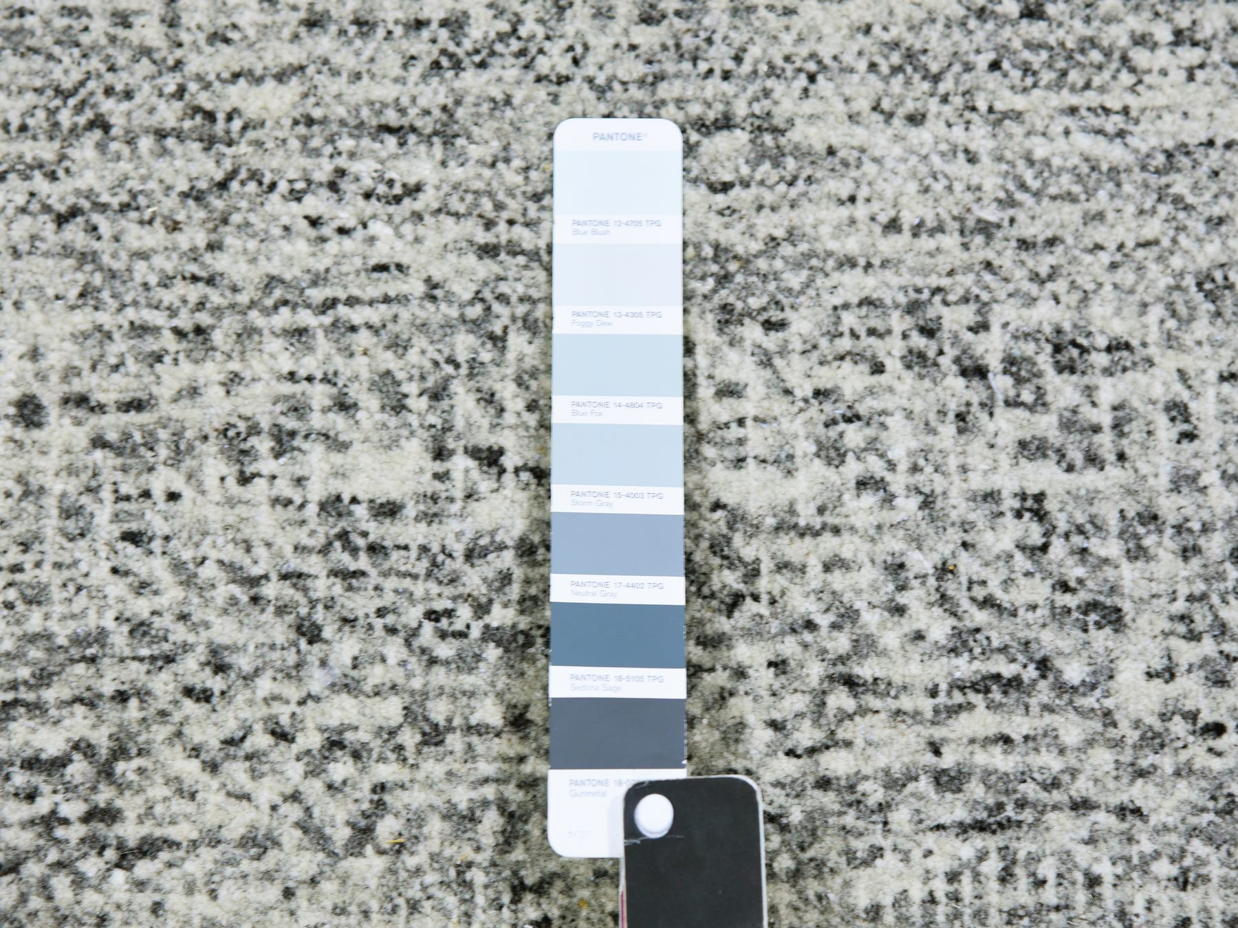 13'x13' Gainsboro Gray, Modern Grass Design, Organic Undyed Wool Tone ...